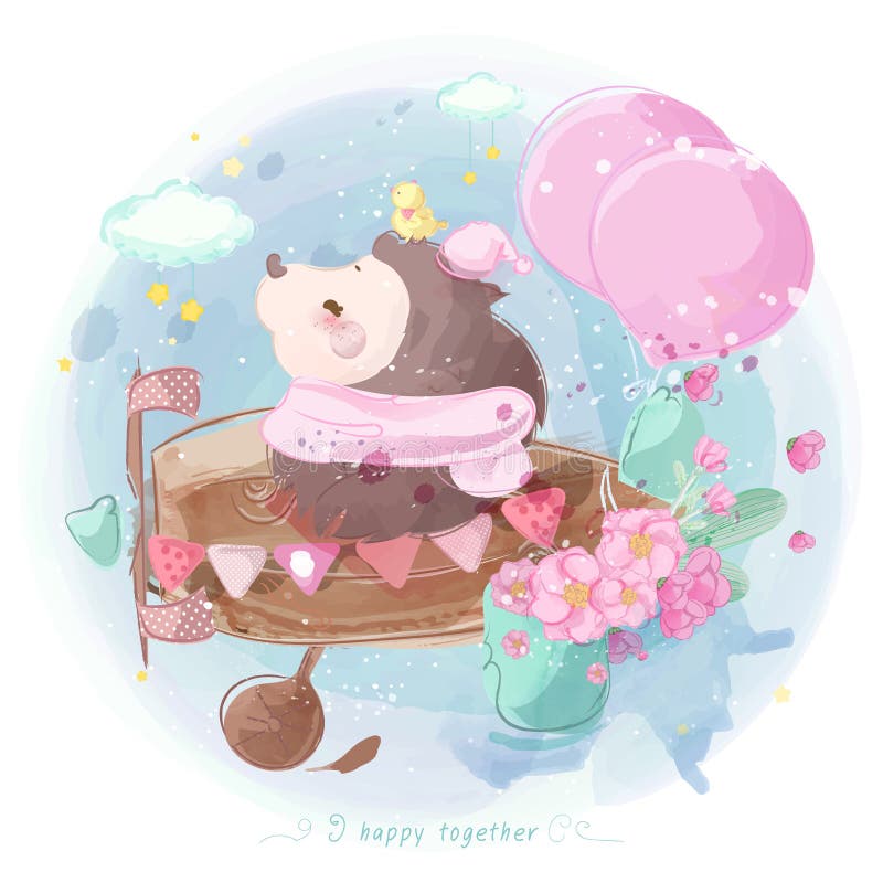 Hand Drawn Parade Doodle Animals. Vector Illustration Stock ...