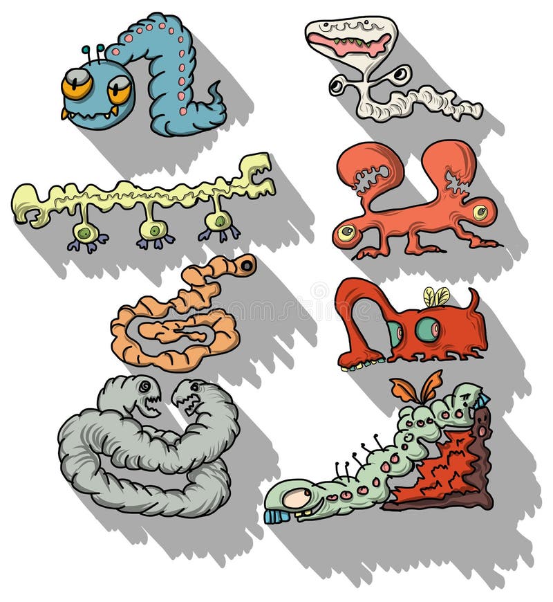 Dog with Parasites Cartoon Flat Illustration Stock Vector ...