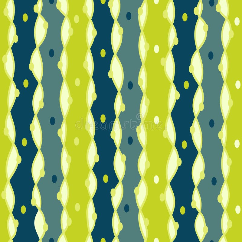 Hand Drawn Pattern with Brushed Zigzag Line and Dots. Stock ...