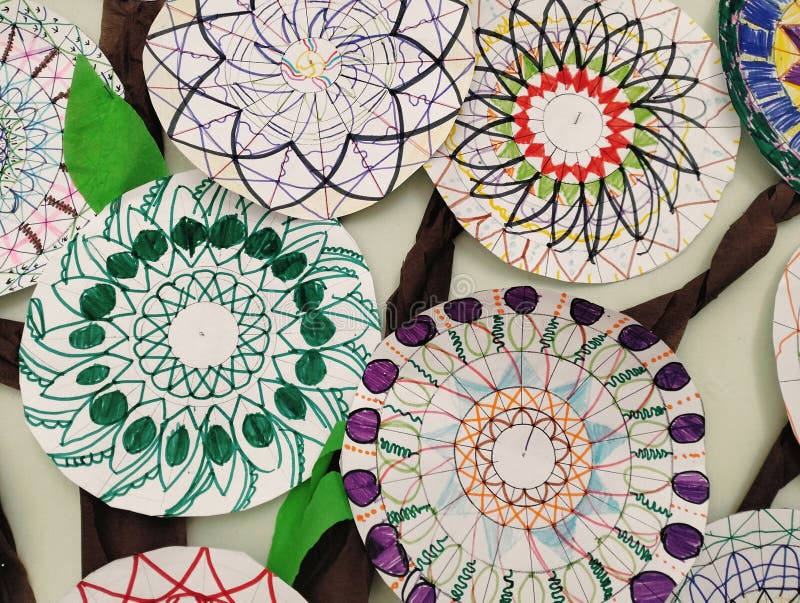 Hand Drawn Pattern Close Up Stock Image - Image of minimal, modern ...