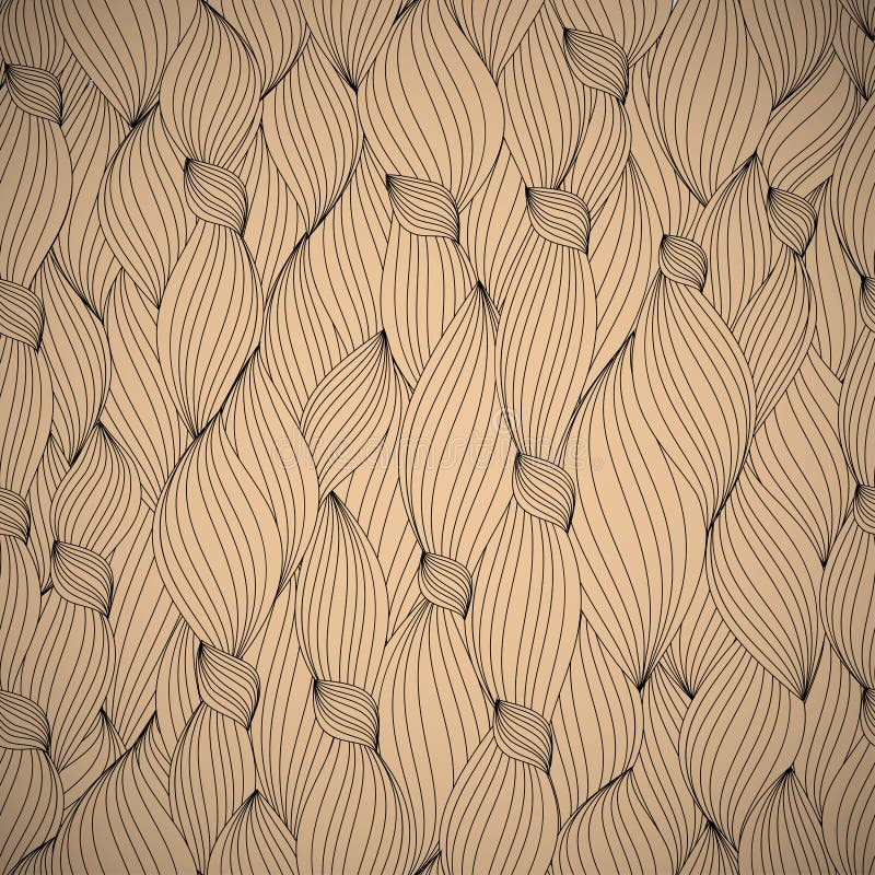 Seamless Abstract Hand-drawn Pattern, Waves Background Stock Vector - Illustration of graphic ...