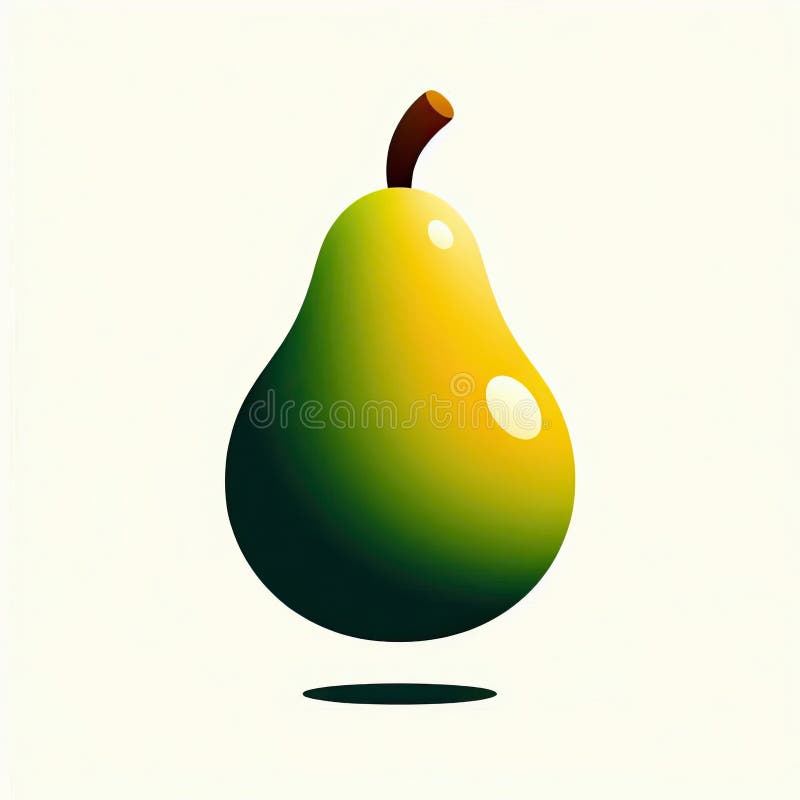 Hand-Drawn Pear with Realistic Details Stock Illustration ...