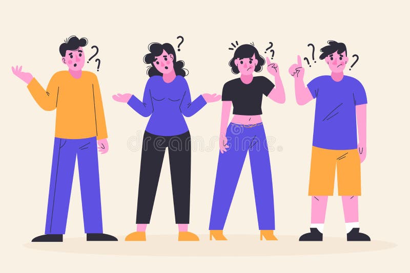 Group People Asking Questions Stock Illustrations – 231 Group People ...
