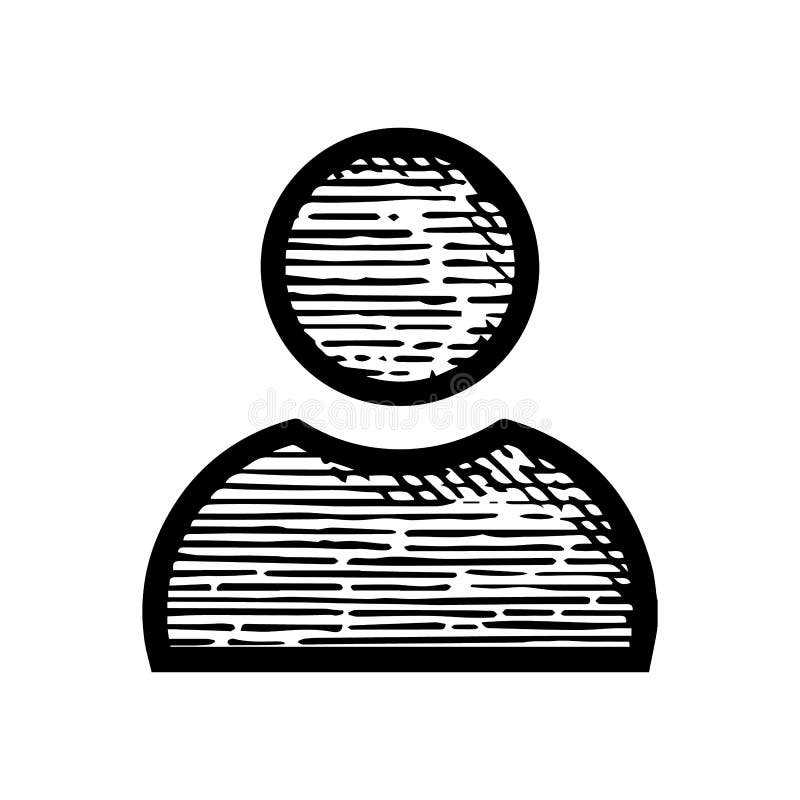 Hand Drawn people symbol stock illustration. Illustration of drawn ...