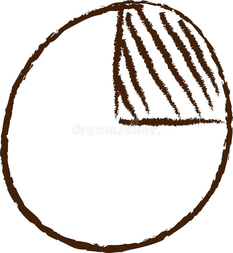 Hand-Drawn Pie Chart Sketch Stock Illustration - Illustration of ...