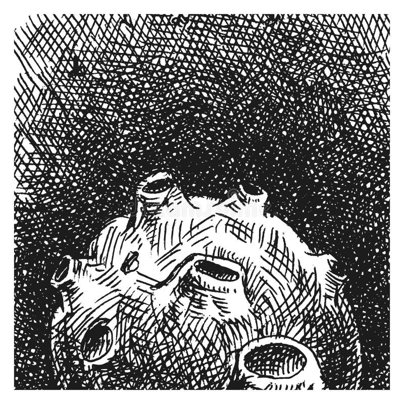 Hand drawn planetoid stock illustration. Illustration of arts - 42124204