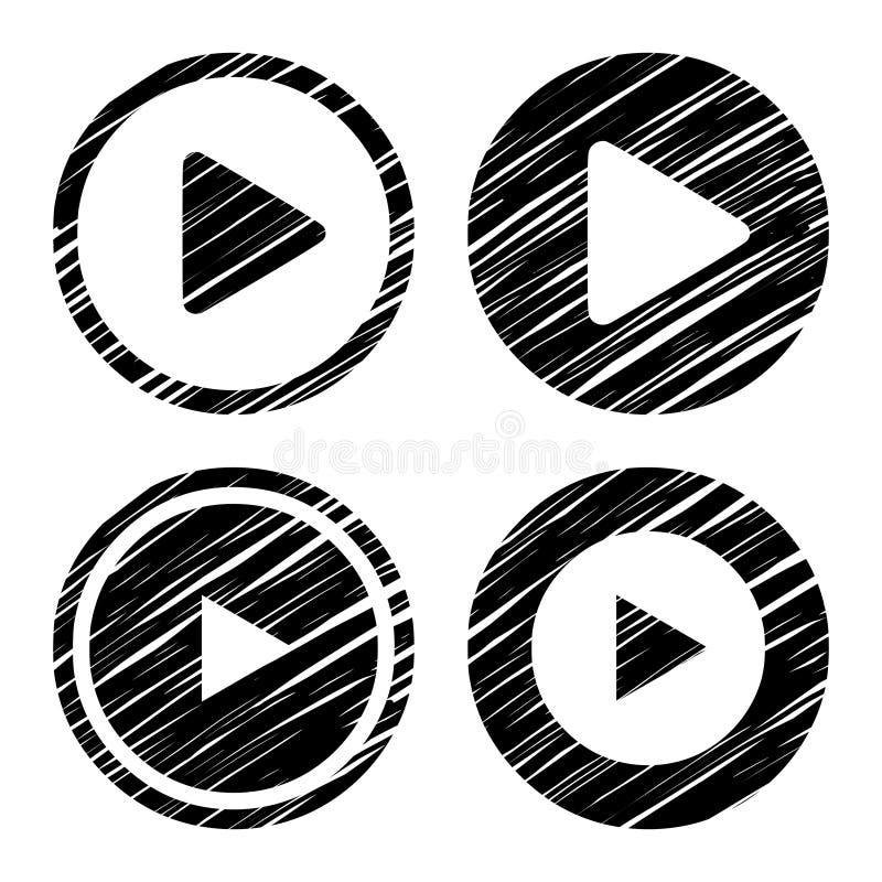 Music Hand Drawn Doodle Icons 4 Stock Illustrations – 4 Music Hand ...