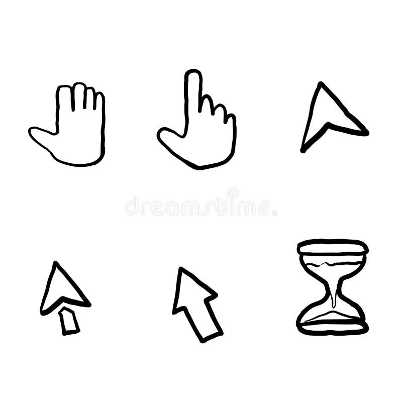 Set Of Cursors , Internet Icon Stock Vector - Illustration of help ...