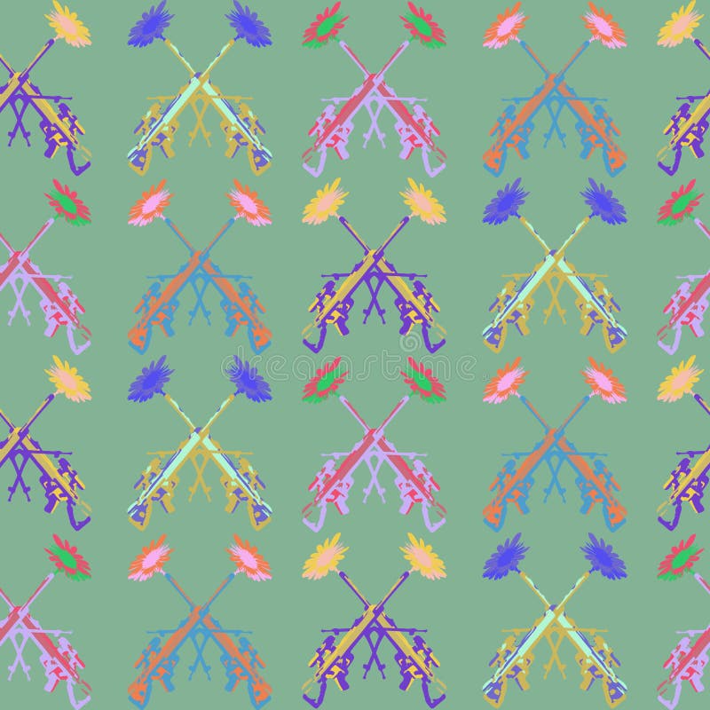 Hand Drawn Pop Art Pattern with Colorfull Stock Vector - Illustration ...