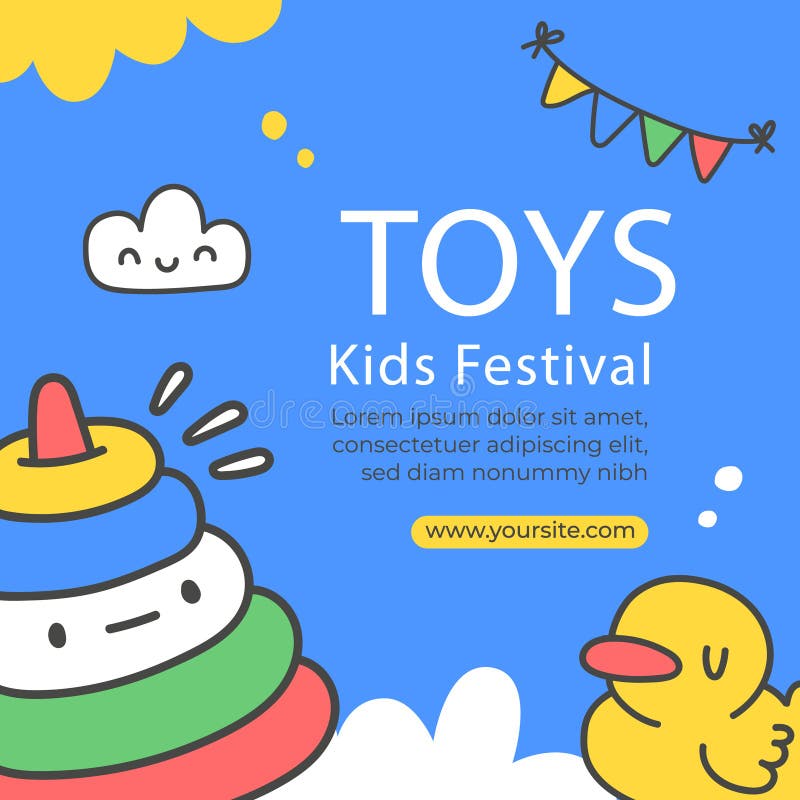 Hand Drawn Posts Set for Kids Vector Illustration Stock Vector ...