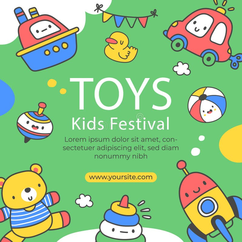 Hand Drawn Posts Set for Kids Vector Illustration Stock Vector ...