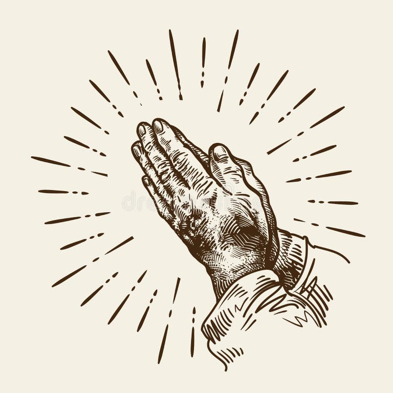 Praying Hands Stock Illustrations – 10,660 Praying Hands Stock ...