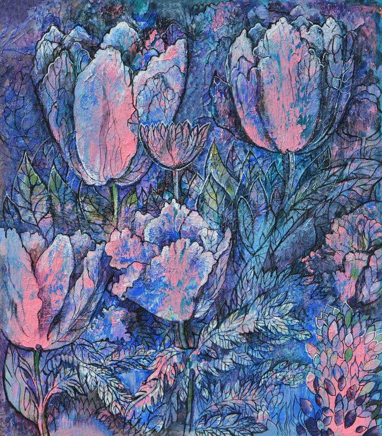 Hand drawn print stock photo. Image of leaves, beautiful - 102208034