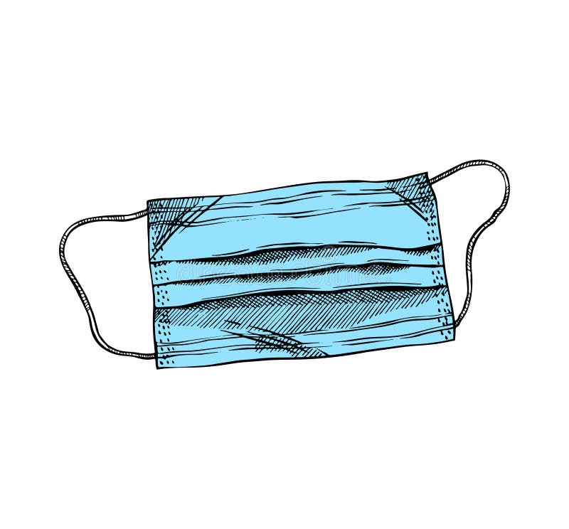 Surgical Mask Drawing Stock Illustrations – 1,596 Surgical Mask Drawing ...