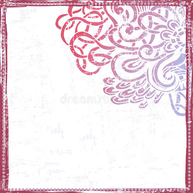 Hand Drawn Quaint Shabby Frame Stock Vector - Illustration of element ...