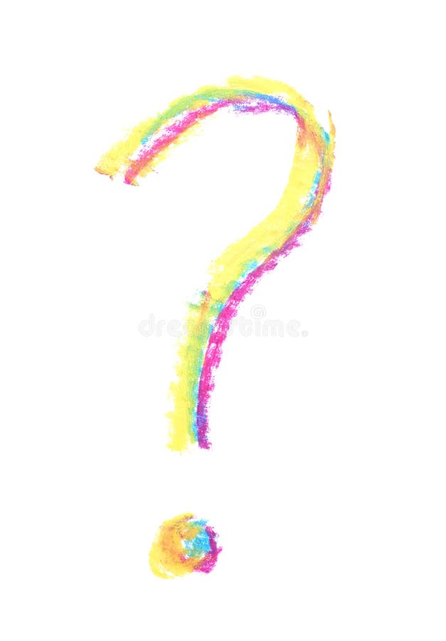 Hand Drawn Question Mark Symbol Isolated Stock Illustration ...