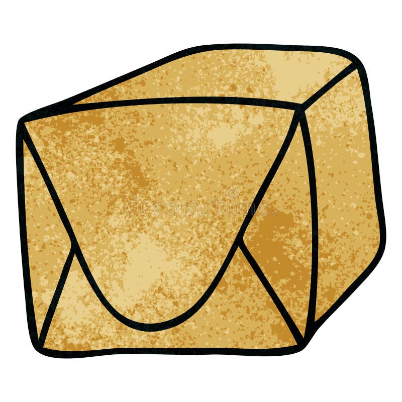 Hand Drawn Quirky Cartoon Brown Parcel Stock Vector - Illustration of ...