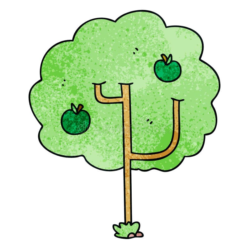 Hand Drawn Quirky Cartoon Tree Stock Vector - Illustration of crazy ...