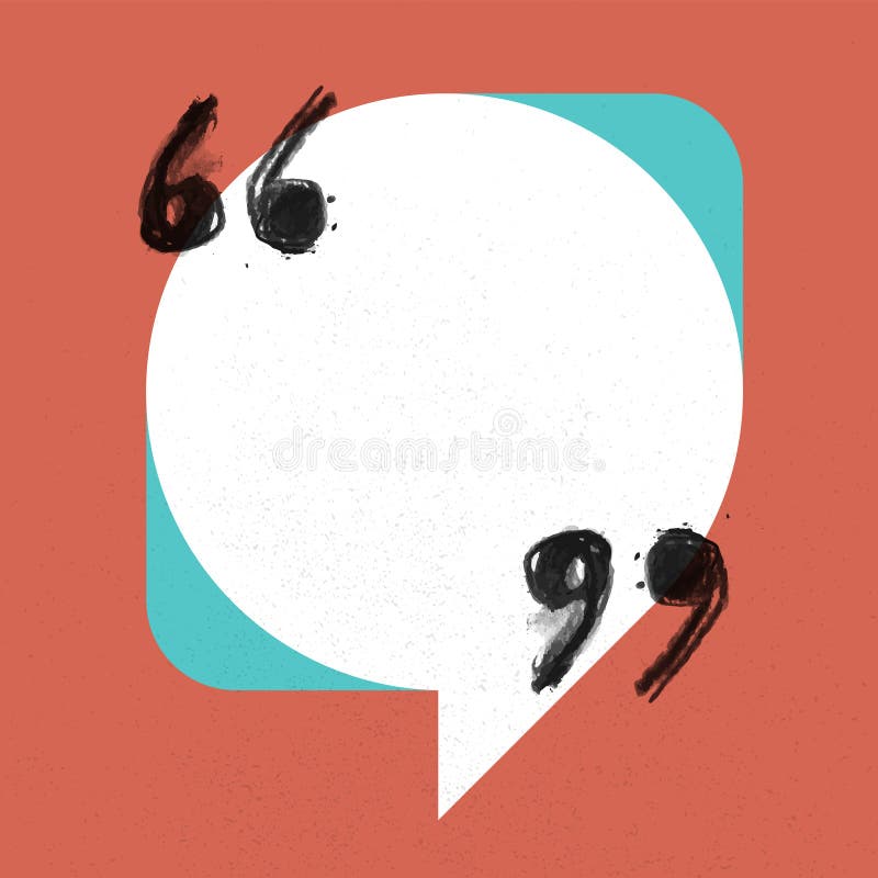 Quote Box or Quotation Frame Hand Drawn Sketch Doodle Vector ...