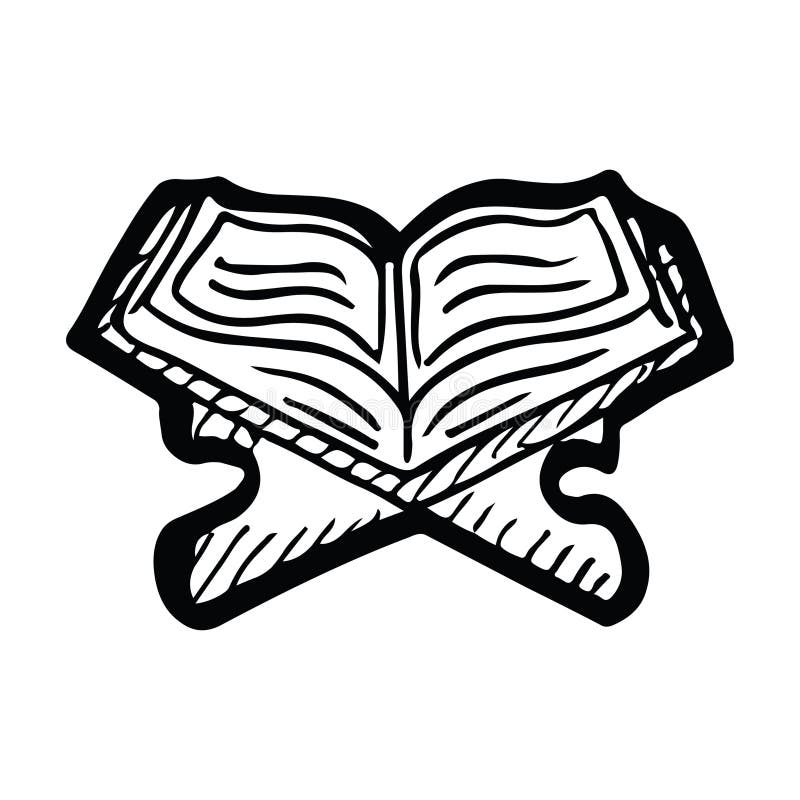 Quran the Final Scripture. Vector Illustration with Hand Drawn Style or ...