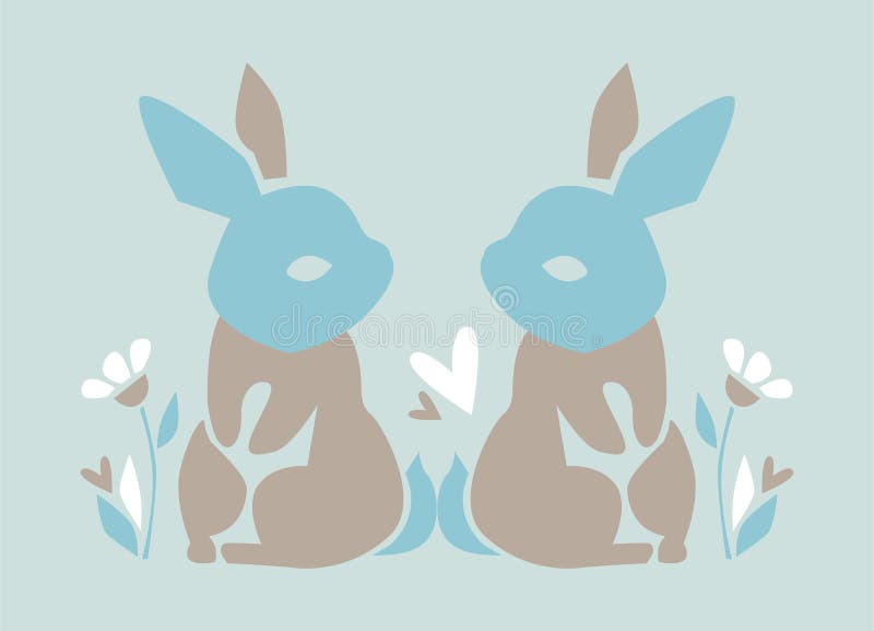 Hand Drawn Rabbit. Beautiful Decorative Bunny, Element for Design ...