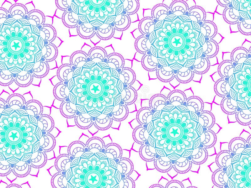 Hand Drawn Rangoli Vintage Mandala Stock Vector - Illustration of ...