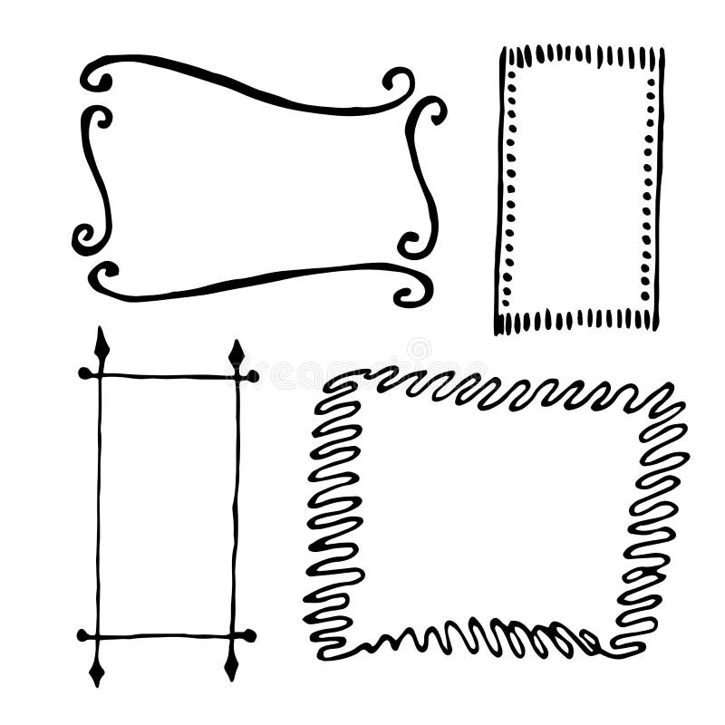 Hand Drawn Rectangle Sign Stock Illustrations – 6,463 Hand Drawn ...