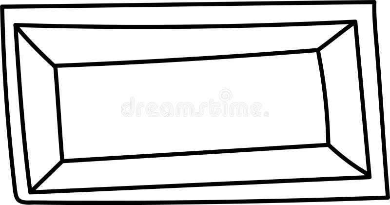 Hand-Drawn Rectangular Doodle Frame Stock Vector - Illustration of ...
