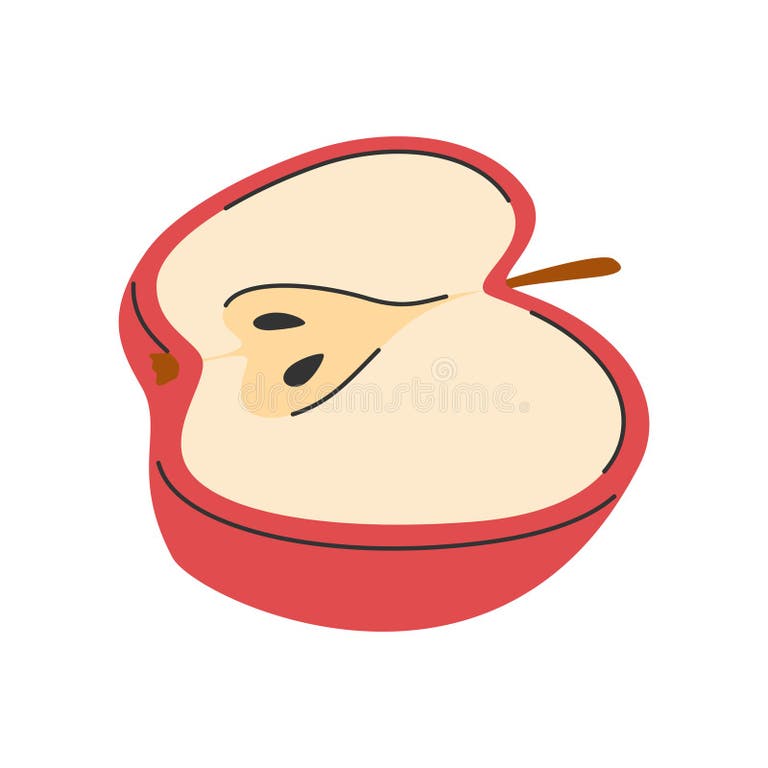 Split Apple Stock Illustrations – 260 Split Apple Stock Illustrations ...