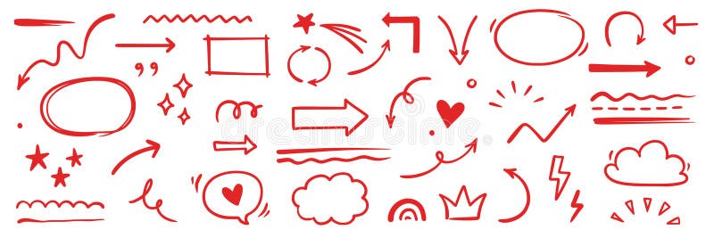 Line Star Glitter Shine of Doodle Set. Star Shine Glow, Spark Glitter ...