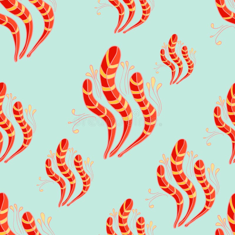 Hand drawn red pattern stock vector. Illustration of decorative - 70145272