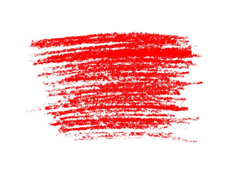 Hand Drawn Red Pencil Scribble Stock Image - Image of grunge, white ...