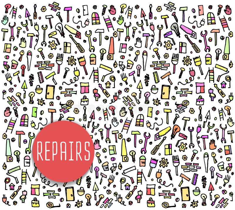 Repairs Doodles Stock Illustrations – 10 Repairs Doodles Stock ...