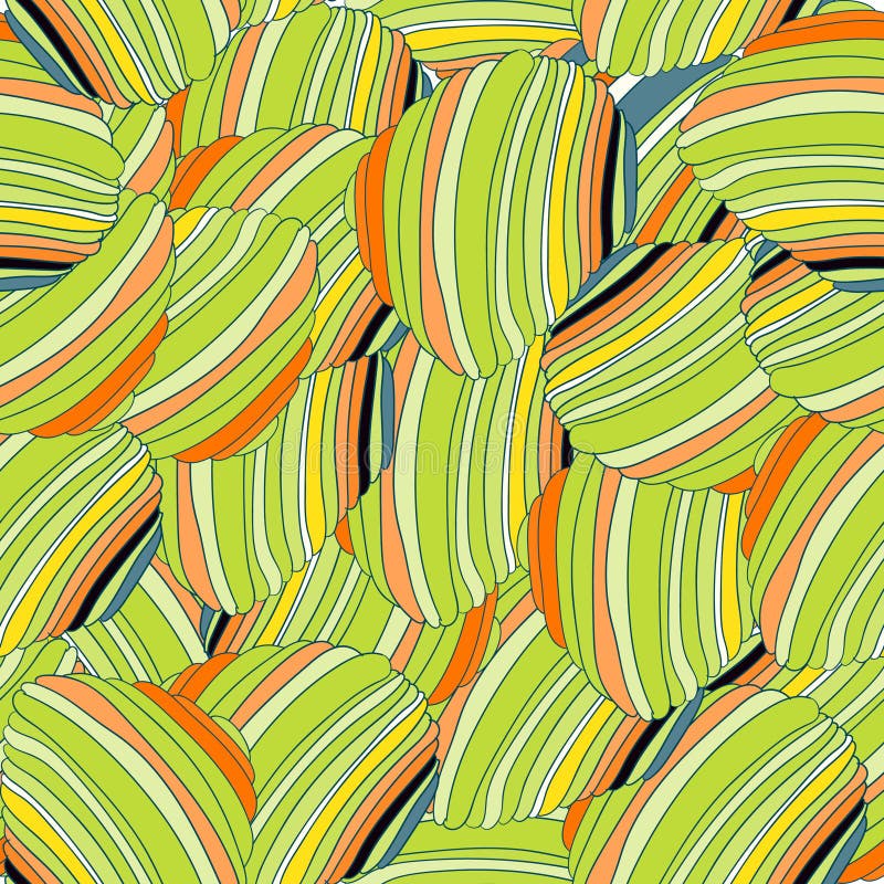 Hand-drawn Retro Waves Pattern, Wavy Background. Stock Vector ...