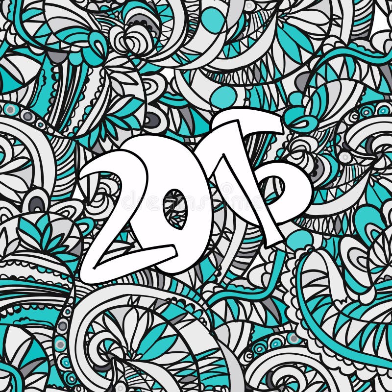 Hand-drawn Retro Waves Pattern, Wavy. Coloring Book Stock Illustration ...