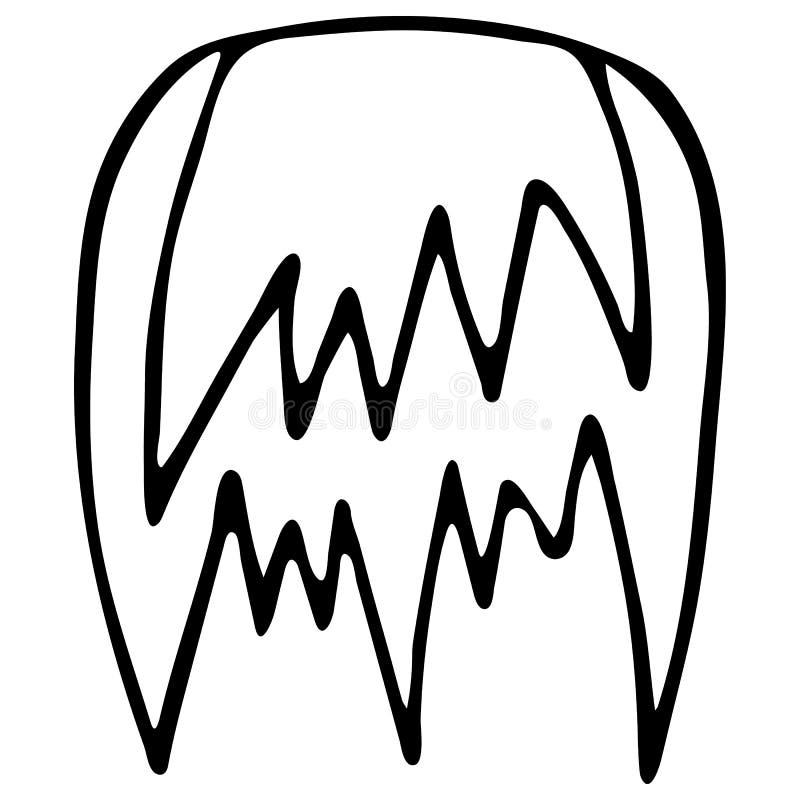 Hand Drawn Rocket Fire Isolated on White Background. Stock Vector ...