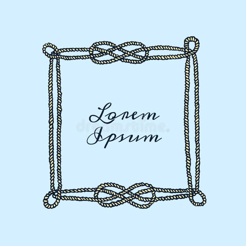 Rope Frame Drawing at Christine Hays blog