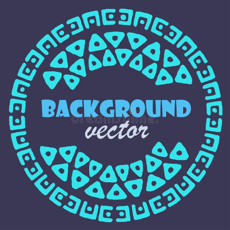 Hand Drawn Round Frame, Decorative Design Element, Magic Circle Border ...