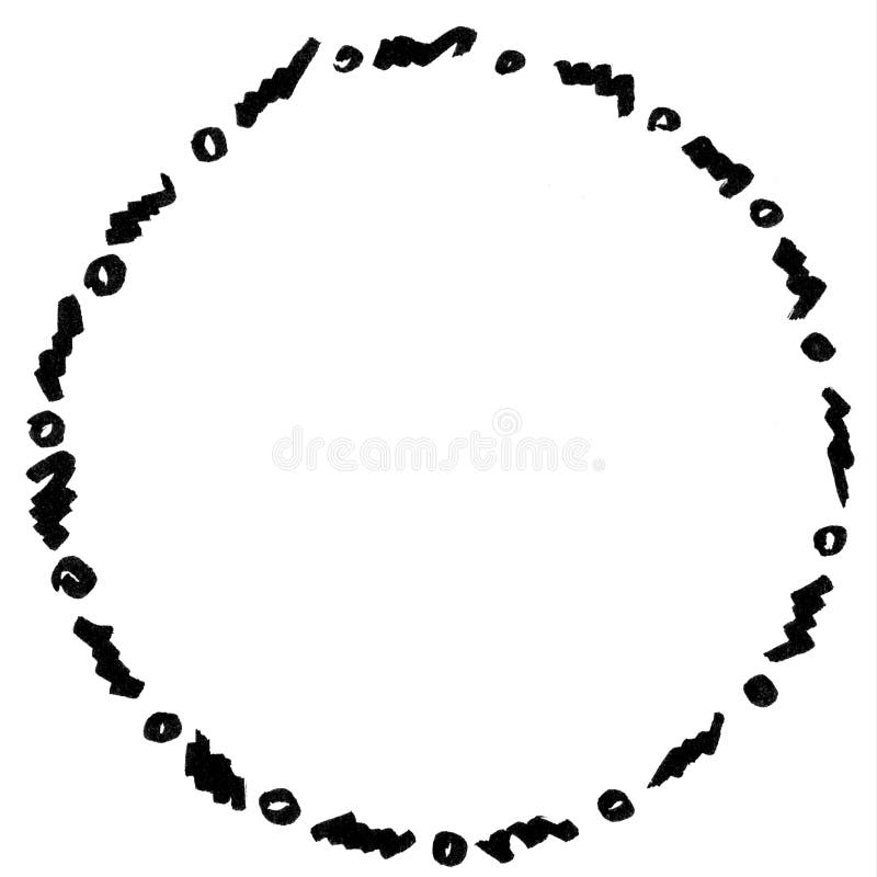 Basic Doodle Seamless Pattern Set No.8 in Black and White Stock Vector ...