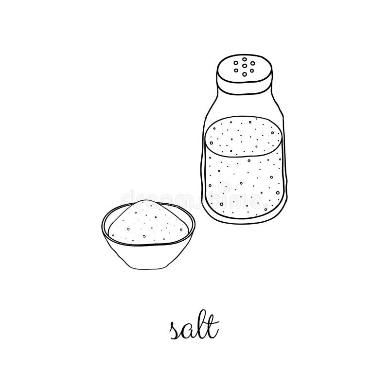 Outline Salt Water Vector Icon. Isolated Black Simple Line Element ...