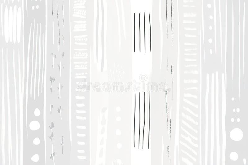 Hand-drawn Scandinavian Patterns Create a Minimalist Background with ...