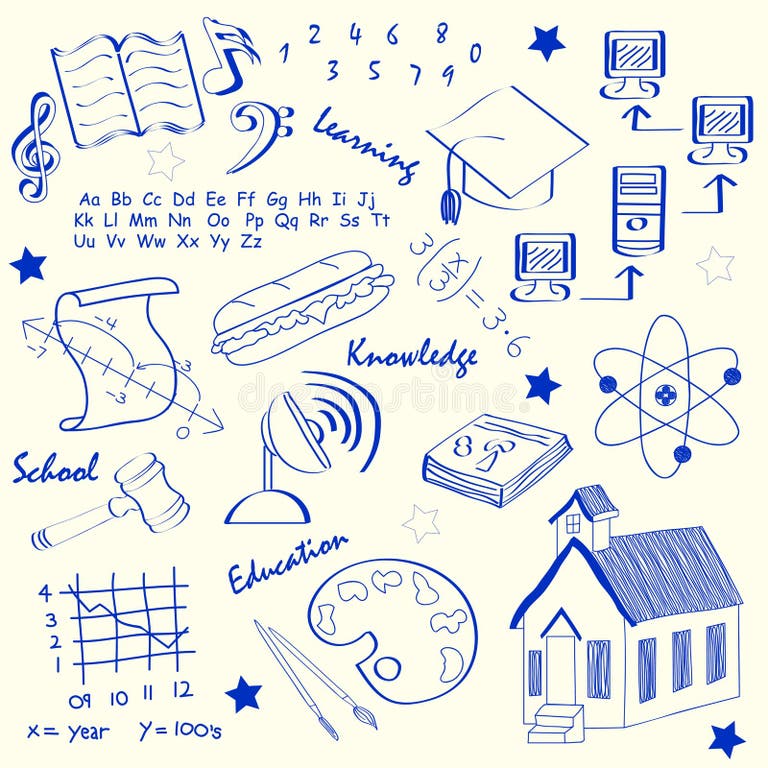 Hand Drawn Student School Stock Illustrations – 28,170 Hand Drawn ...