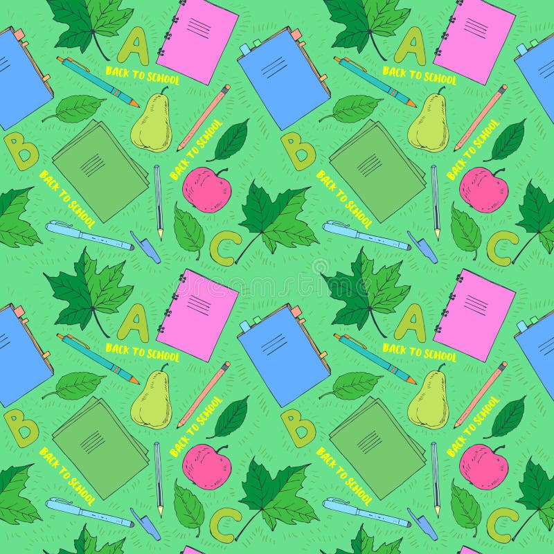 Hand drawn school symbols stock vector. Illustration of objects - 60146348