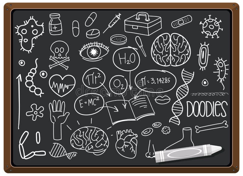 Science Element in Doodle or Sketch Style Isolated on Transparent ...