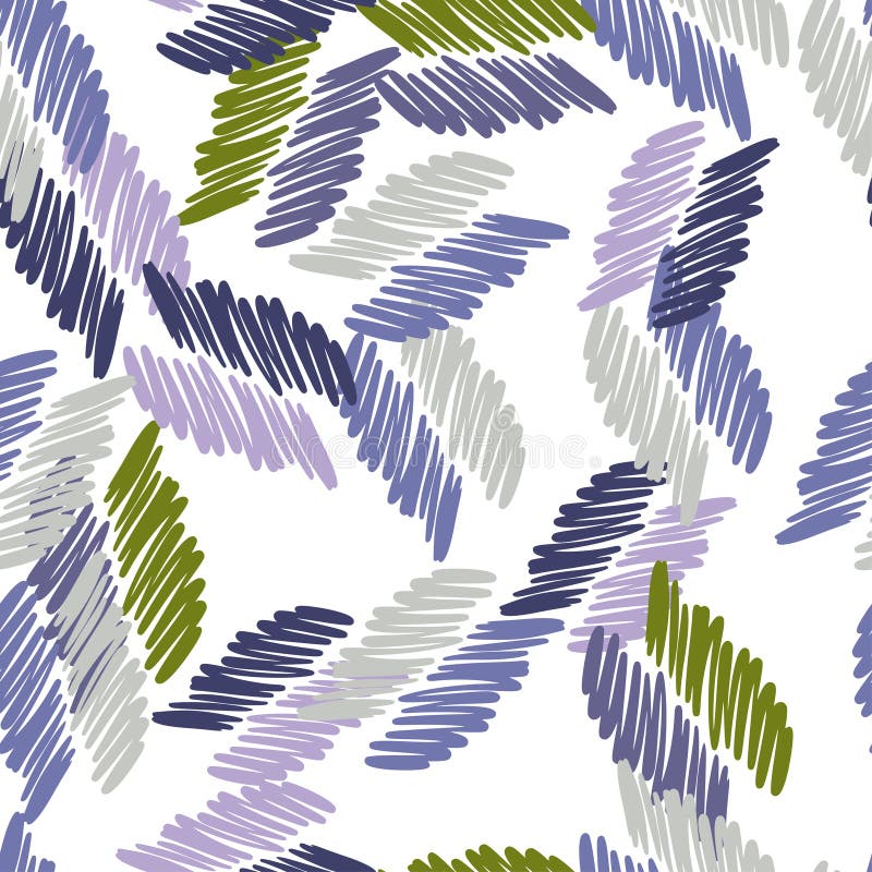 Hand Drawn Scrawl Sketch Pattern Isolated. Pencil Strokes Seamless ...