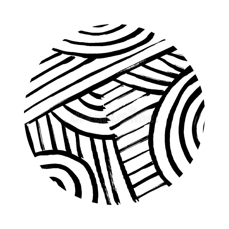 Hand Drawn Scribble Circle, Vector Logo Design Element. Doodle Hand ...