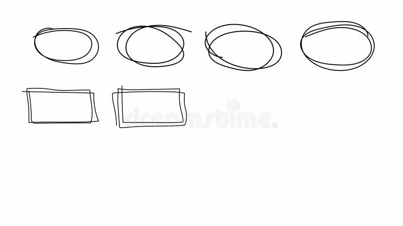 Hand Drawn Scribble Doodle Frames Animation Stock Video - Video of ...