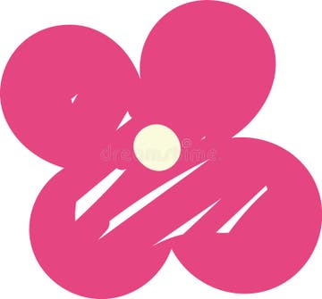 Hand Drawn Scribble Flower stock vector. Illustration of creative ...