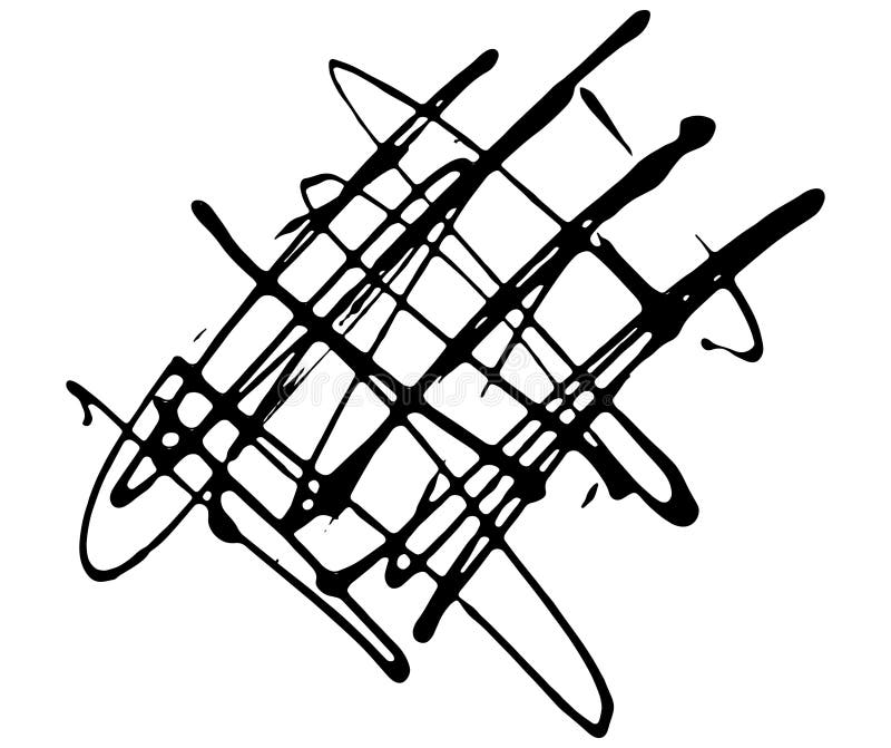 Hand Drawn Scribble Line Shapes. Doodle Scribble Brush Stroke Stock ...