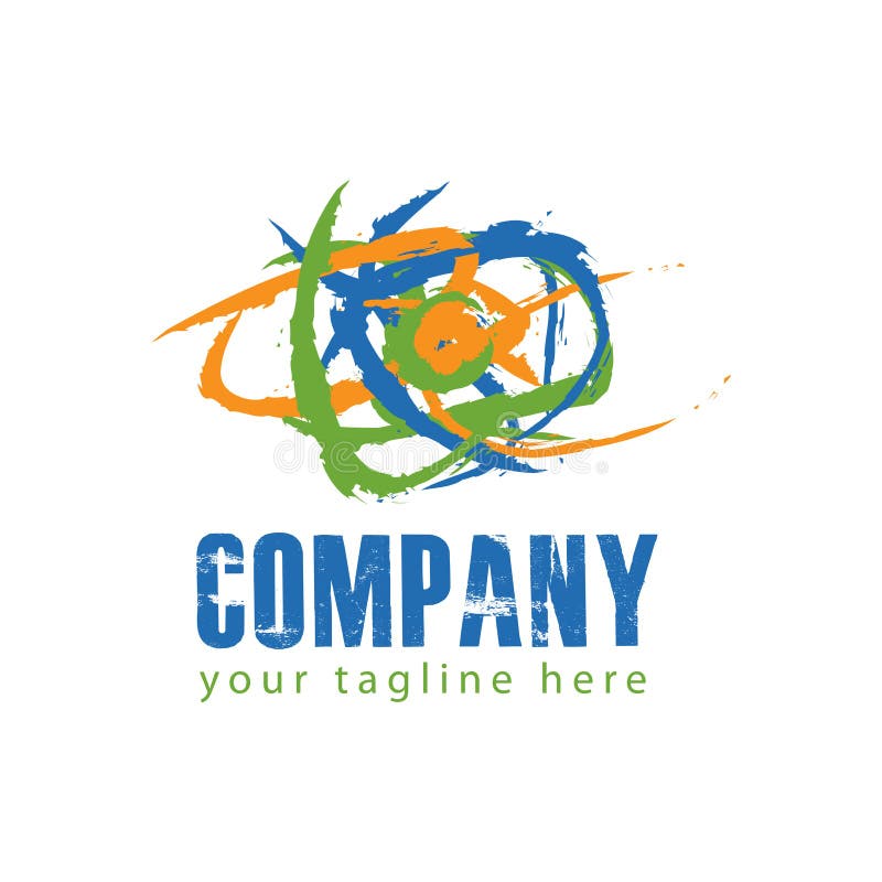 Hand Drawn Scribble Logo Design. Stock Vector - Illustration of design ...